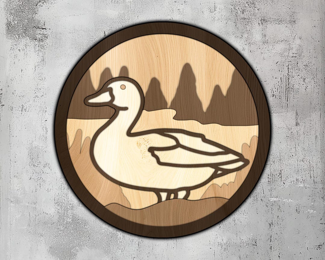 167- Multilayer Duck | 3d Wall Art | Svg Dxf Png Eps | Cricut CNC Laser ...
