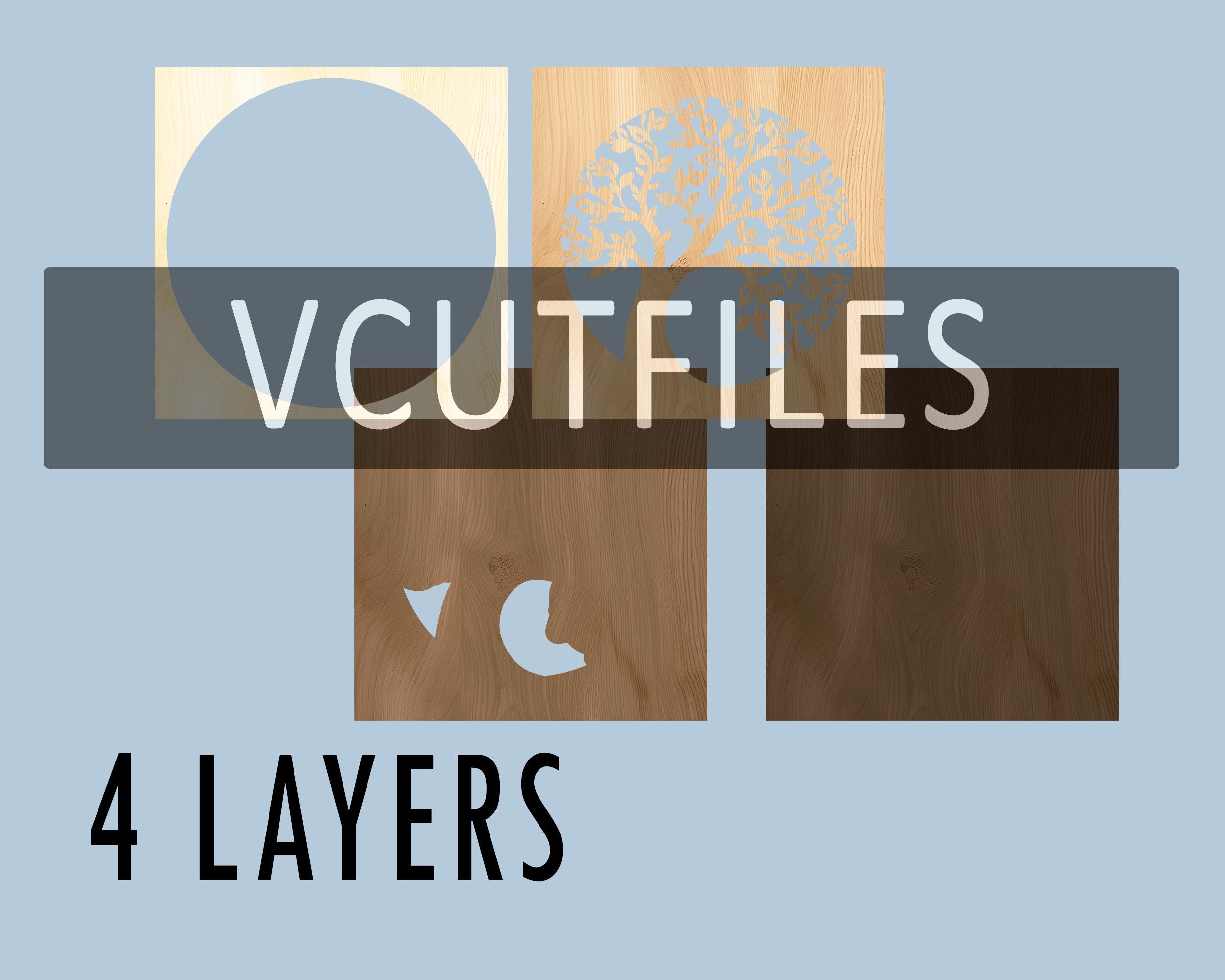 122- Multilayer Tree of Life | Svg Dxf Png Eps Lightburn File | Cricut ...