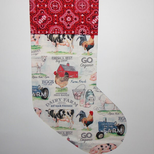 Rustic Christmas Stocking - Etsy