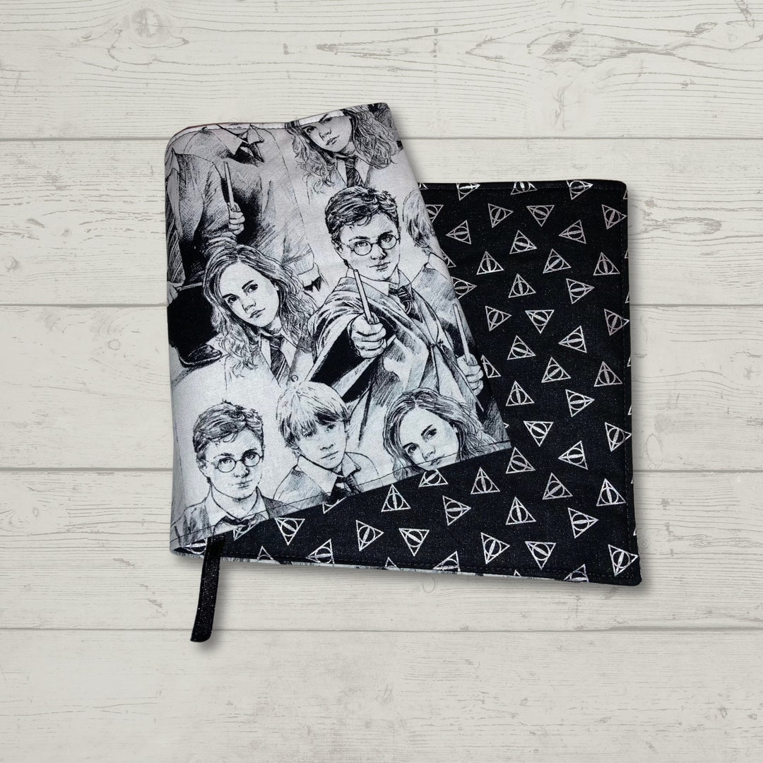 Potter Fabric Book Sleeve: Adjustable Cotton Book Cover - Etsy