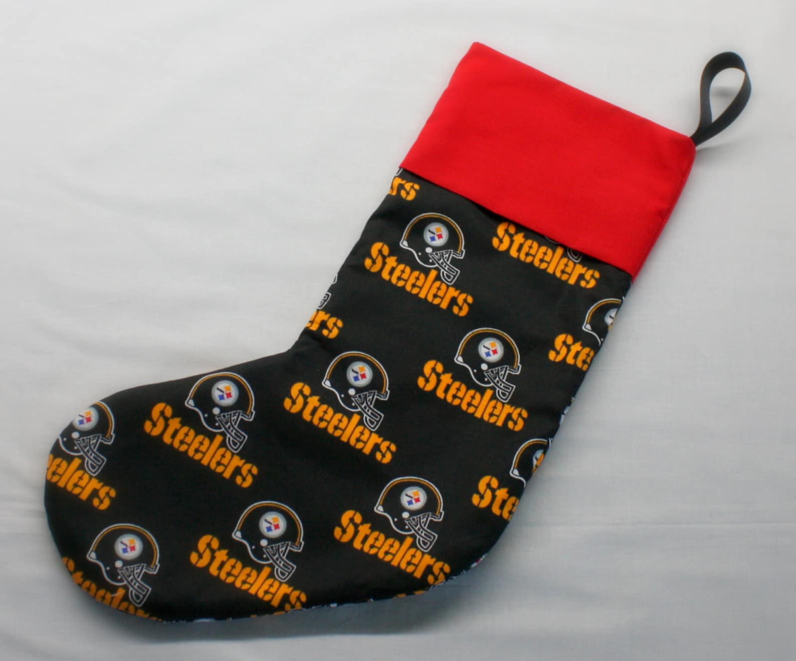 Sports Christmas Stocking, Steelers Pittsburgh, Man Cave Christmas ...