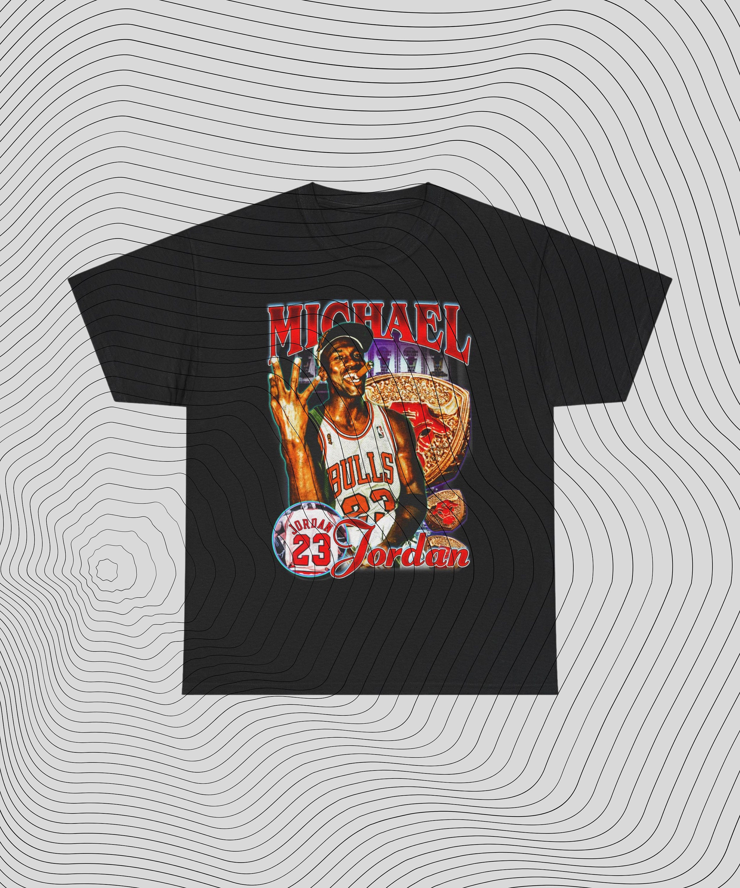 Michael Jordan Basketball T-shirt Design PNG Printable 300 DPI, 90s Hip ...