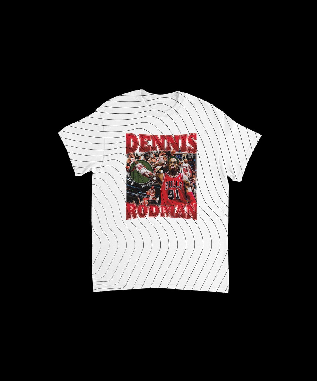 Dennis Rodman Basketball T-shirt Design PNG Printable 300 DPI, 90s Hip ...