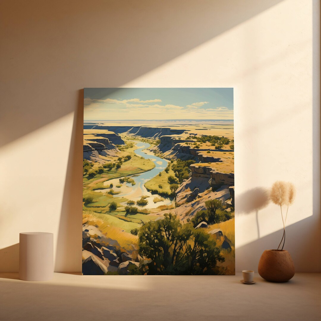 Chaco National Park Argentina South America Oil Painting Style Print ...