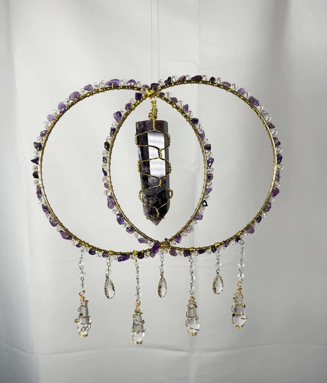 Aphrodite Chevron Amethyst Suncatcher - Etsy