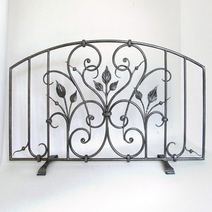 Artistic Hand Forged Fireplace Screen Traditionally Hand Wrought ...