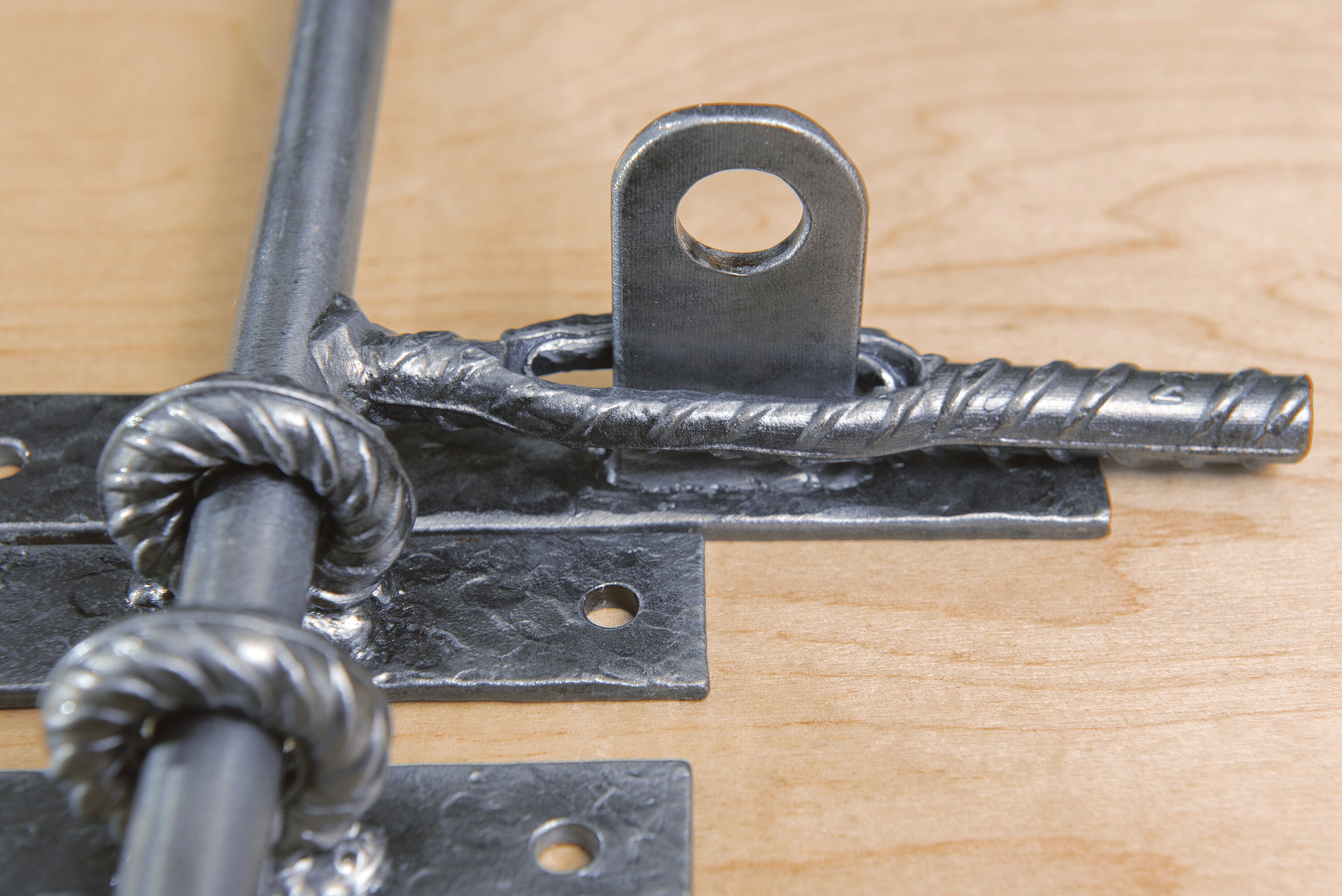 Industrial Barn Door Latch for Craft Supplies Rustic Steel Iron Rebar ...