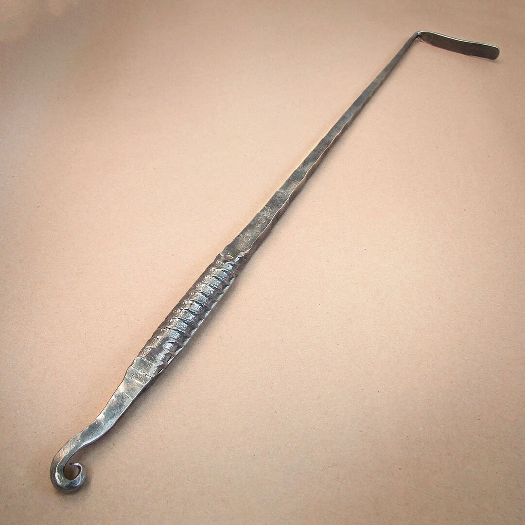 Blacksmith Made Hand Forged Rebar Metal Fireplace Fire Poker Home ...