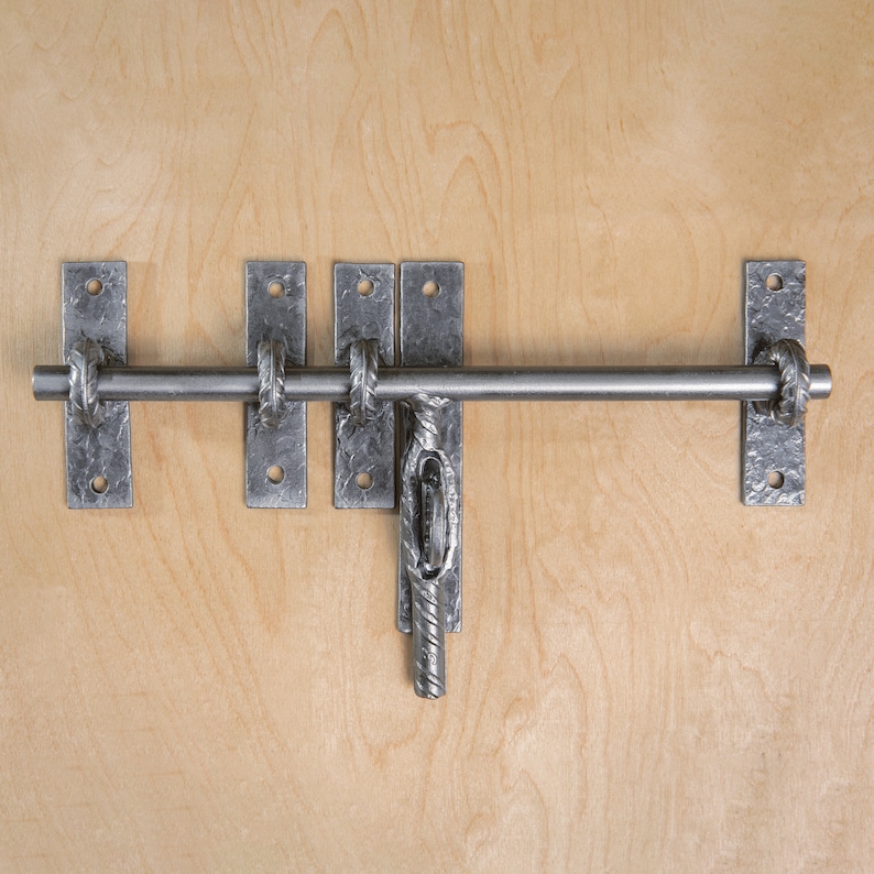 Industrial Barn Door Latch for Craft Supplies Rustic Steel Iron Rebar ...