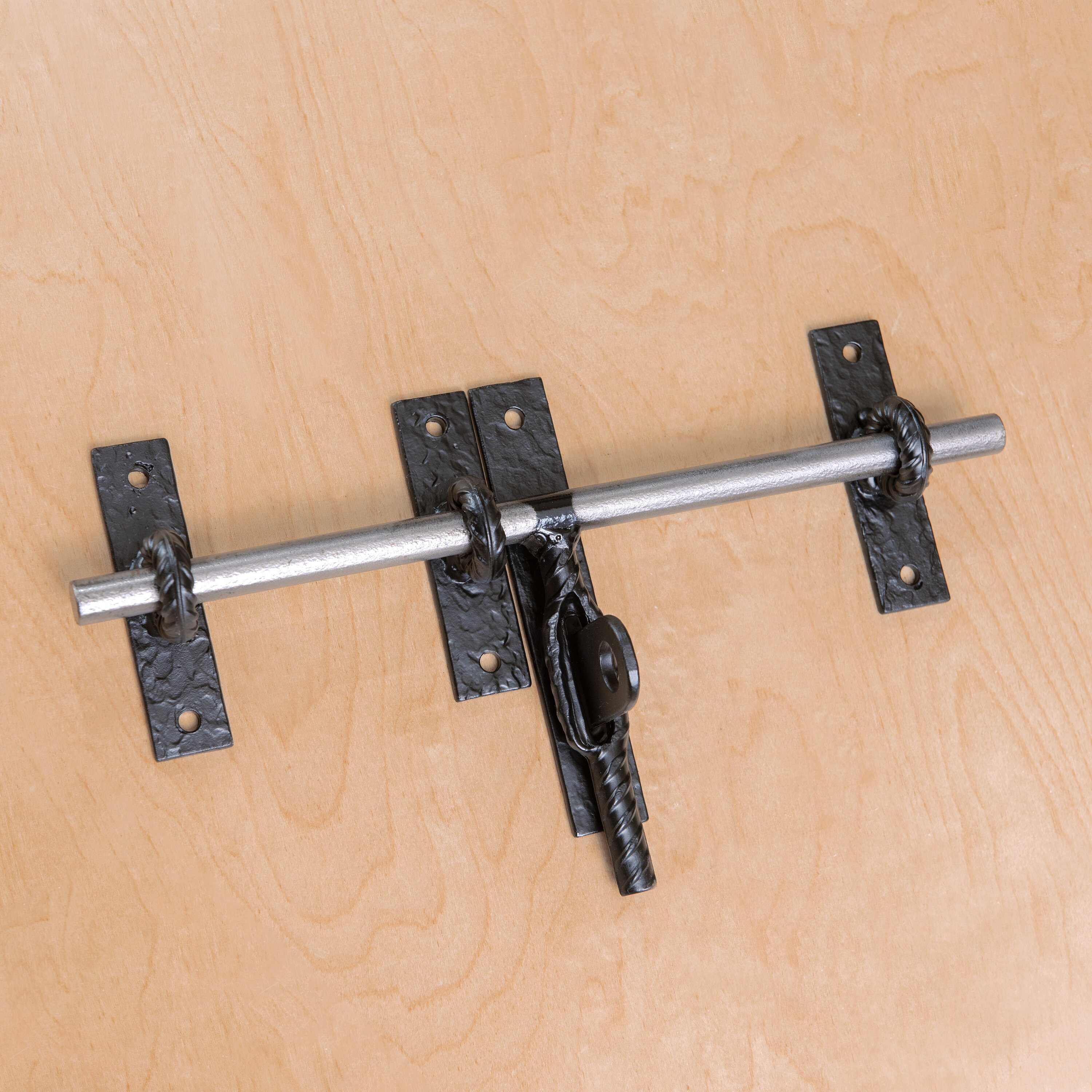 Industrial Barn Door Latch for Craft Supplies Rustic Steel Iron Rebar ...