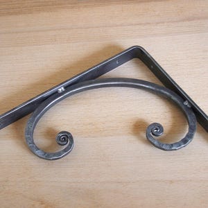 Hand Forged Shelf Brackets Blacksmith Made Classy Elegant Mantle ...