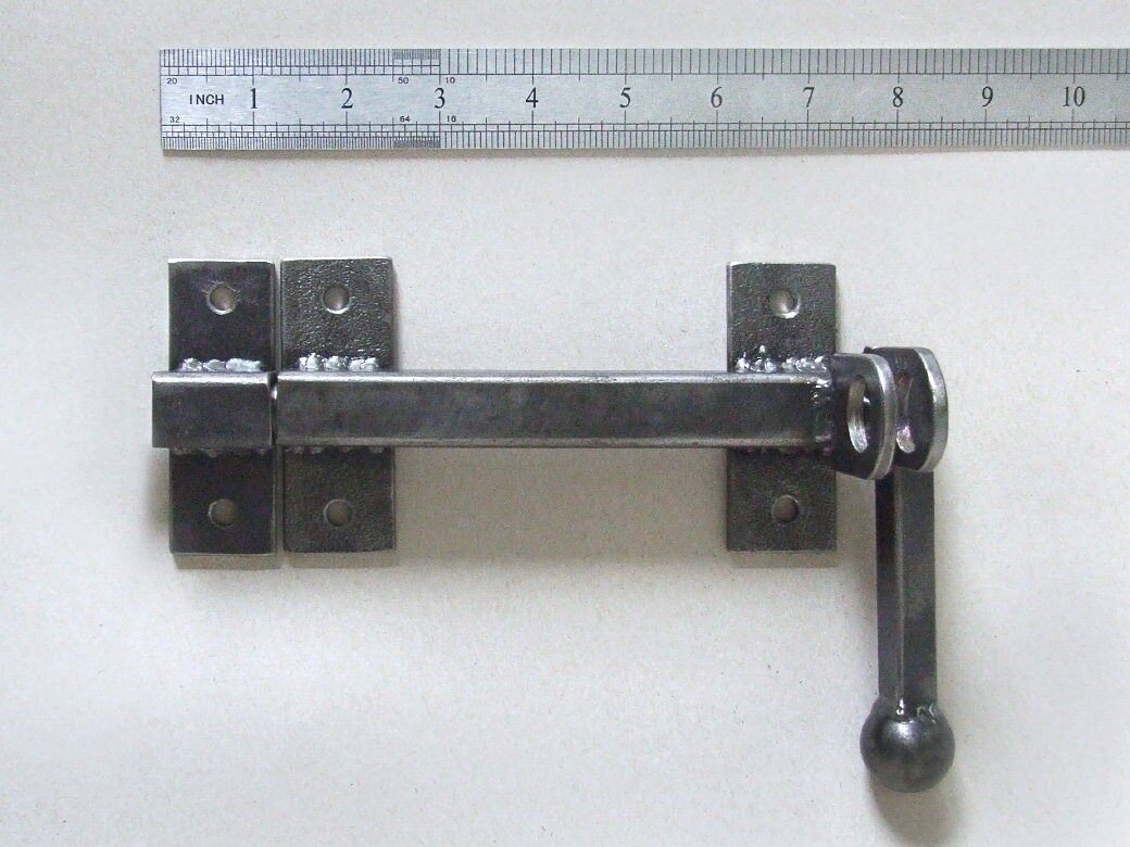 Industrial Handcrafted Barn Door Latch for Craft Supplies Rustic Steel ...