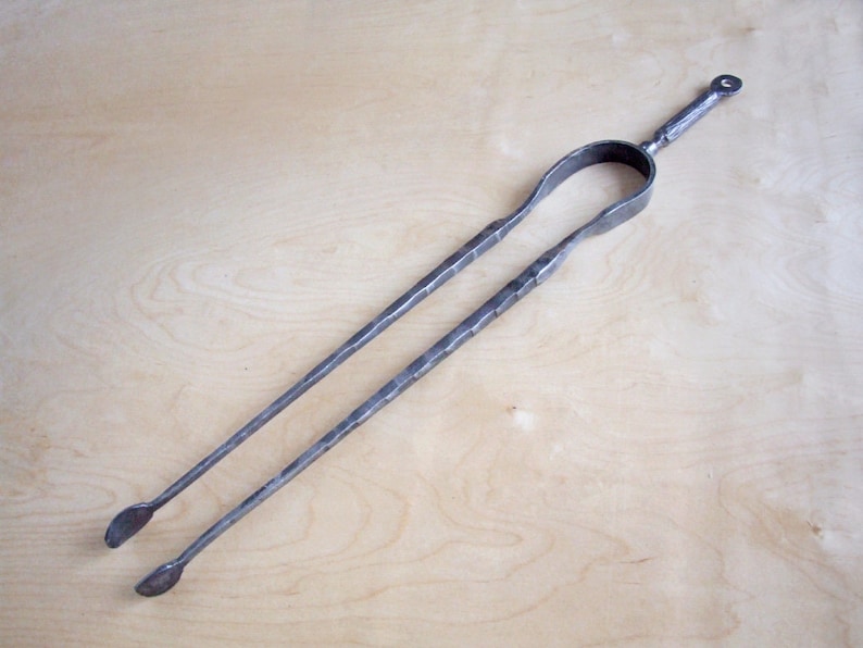 Blacksmith Made Metal Fire Tongs for Home Outdoor Hand Forged Wrought ...
