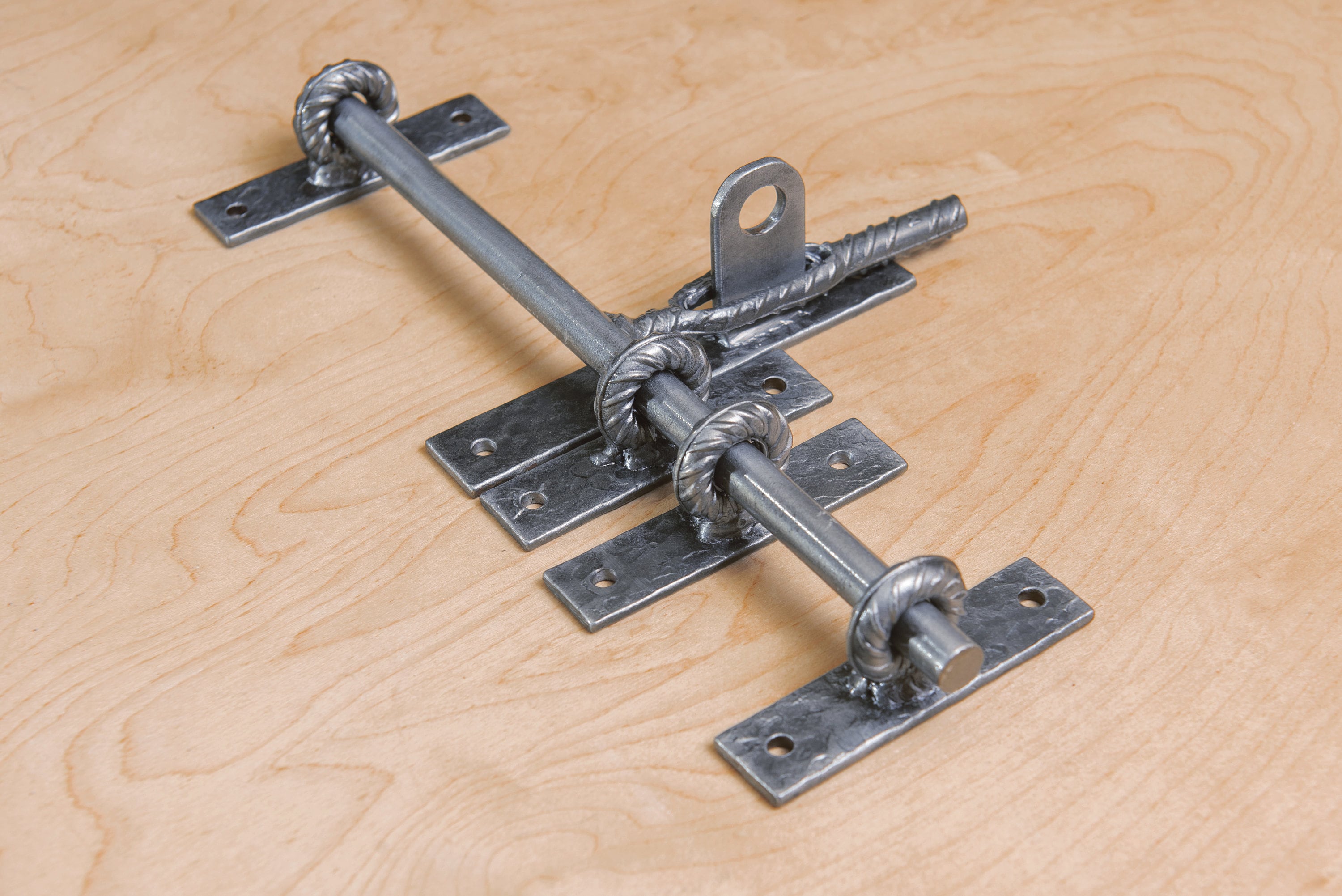 Industrial Barn Door Latch for Craft Supplies Rustic Steel Iron Rebar ...