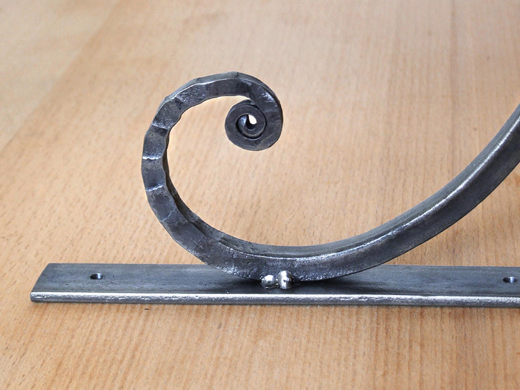 Hand Forged Shelf Brackets Blacksmith Made Classy Elegant Mantle ...