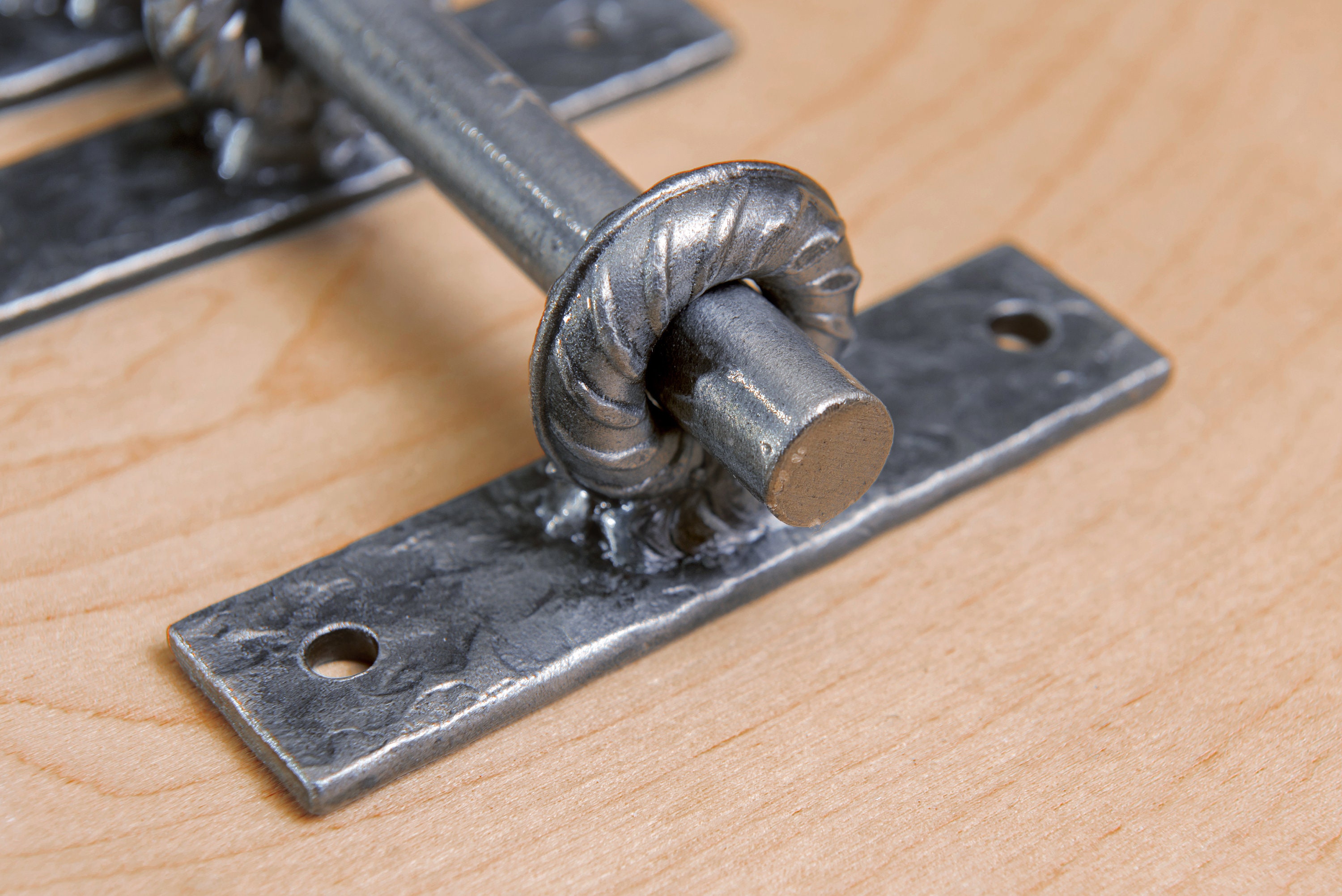 Industrial Barn Door Latch for Craft Supplies Rustic Steel Iron Rebar ...