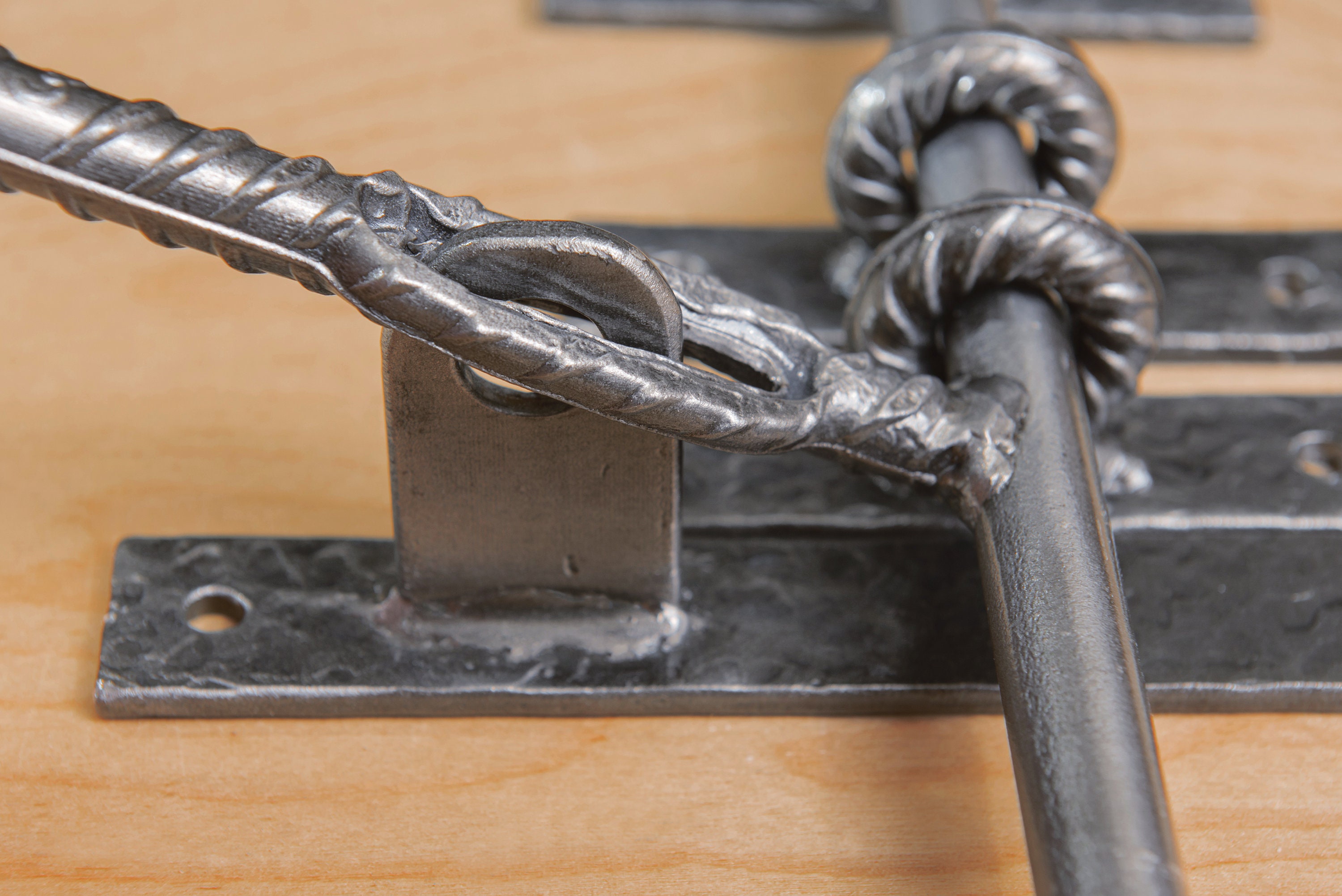 Industrial Barn Door Latch for Craft Supplies Rustic Steel Iron Rebar ...