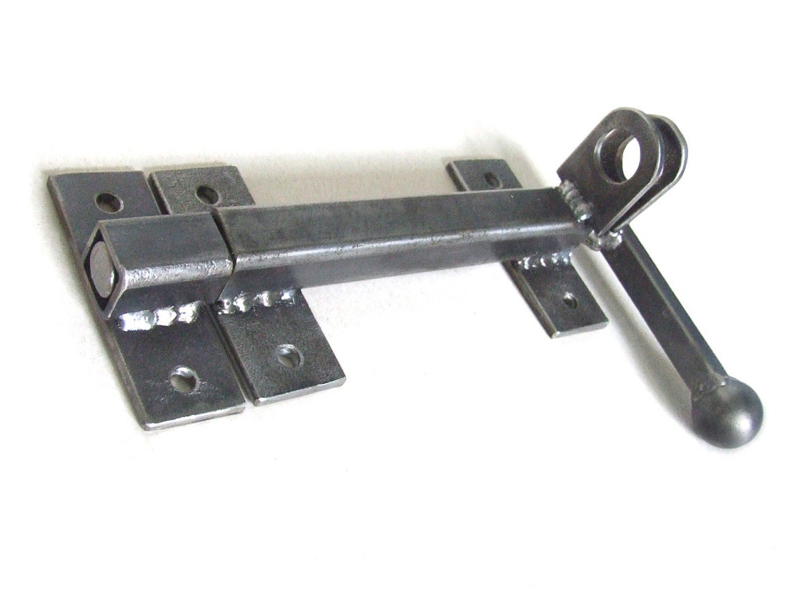 Industrial Handcrafted Barn Door Latch for Craft Supplies Rustic Steel ...