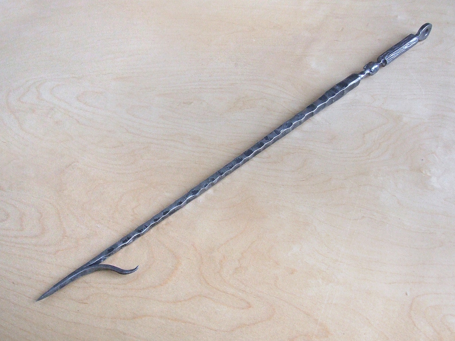 Blacksmith Made Hand Forged Fire Poker for Home Wrought Sword Hook ...