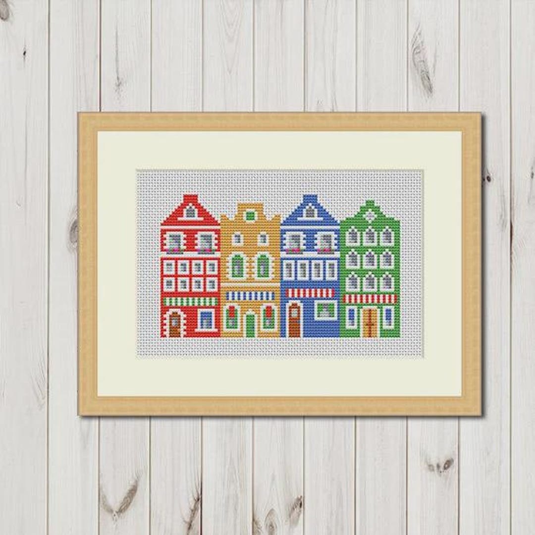 Dutch House Cross Stitch Pattern PDF Download - Etsy