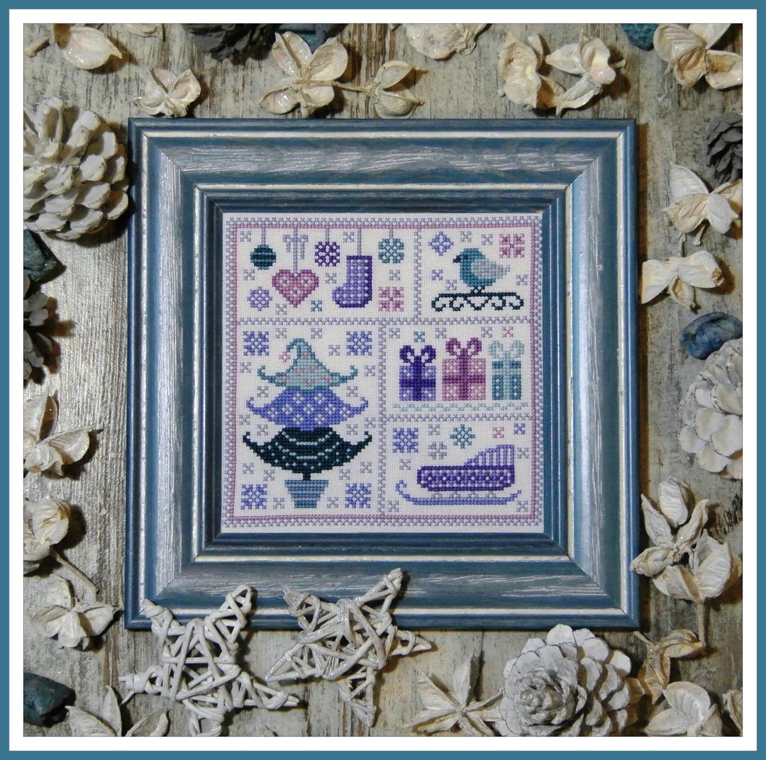 Snow Fir-tree Sampler, Cross Stitch Pattern PDF Download - Etsy