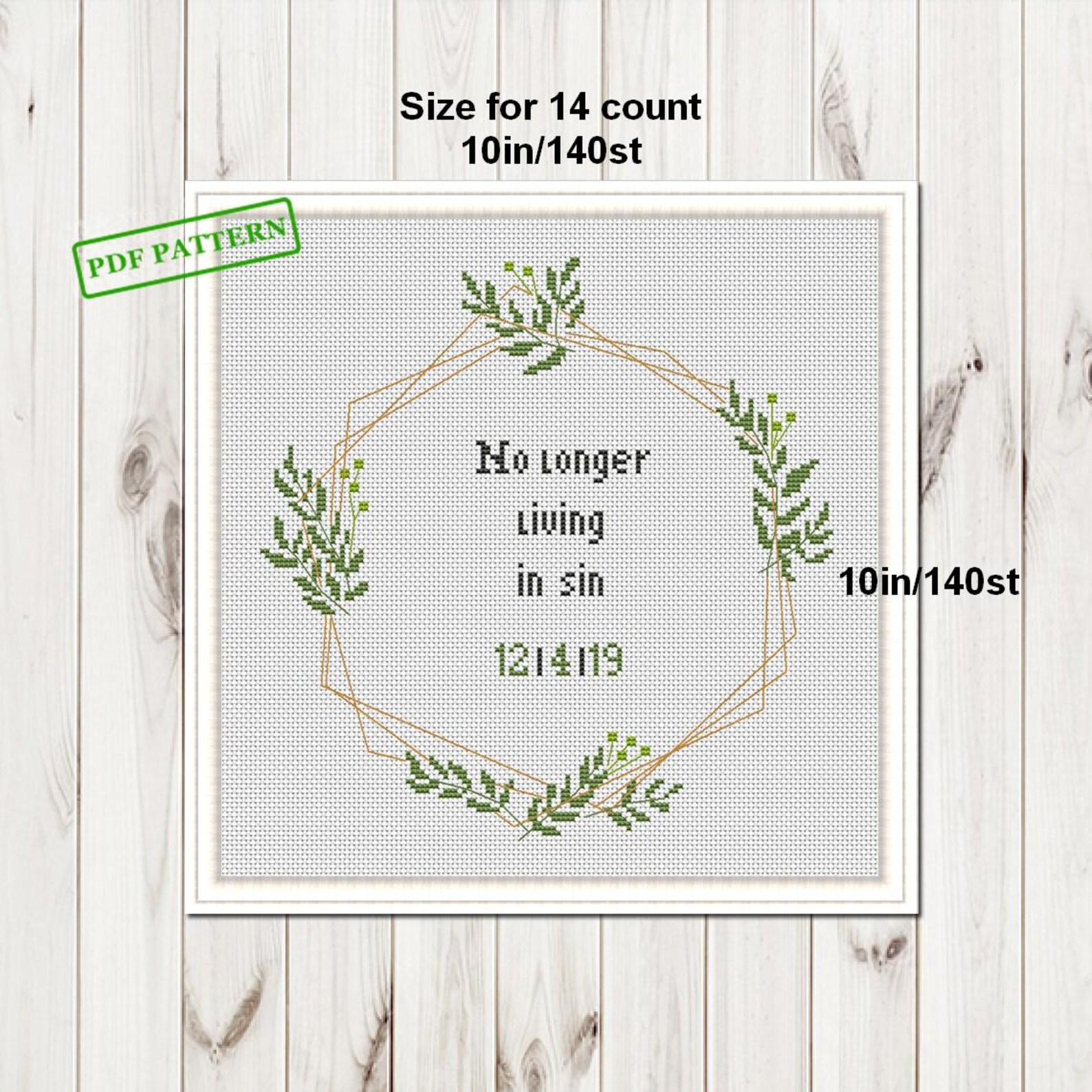 Custom Wedding Cross Stitch Pattern for Couple Modern PDF Download - Etsy