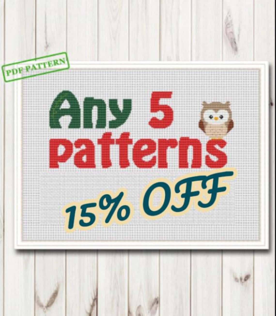 Buffalo Plaid Cross Stitch Pattern Buffalo Plaid Baby Bear Deer Moose ...