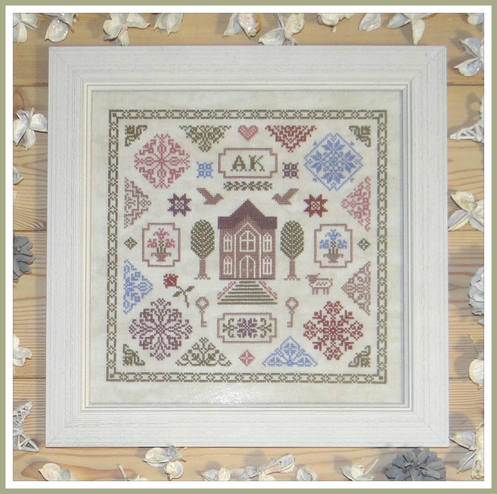 Family Quaker, Samplers Cross Stitch Pattern PDF Download - Etsy