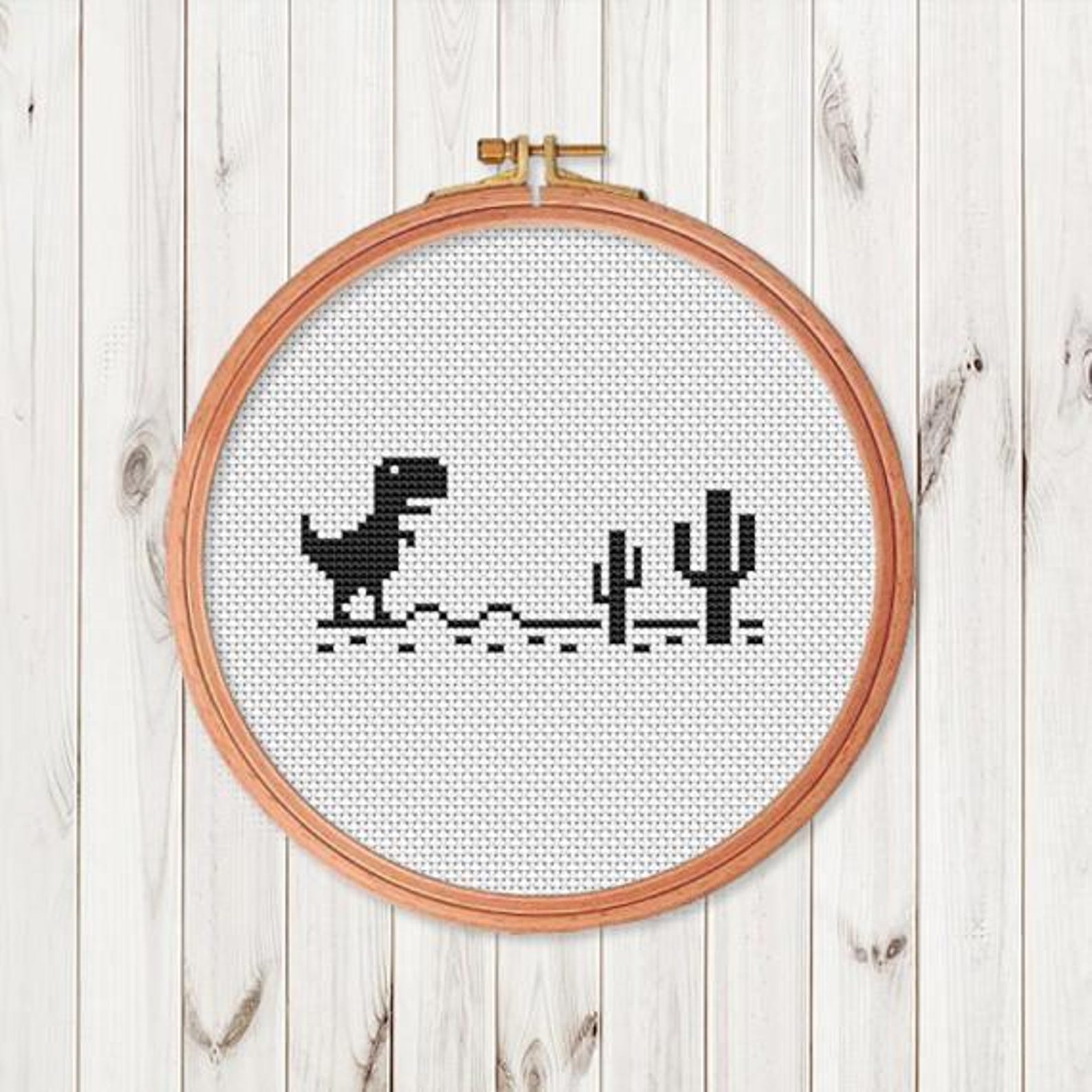 Trex Love Story Cross Stitch Patterns Dinosaur T-rex, Pattern PDF ...