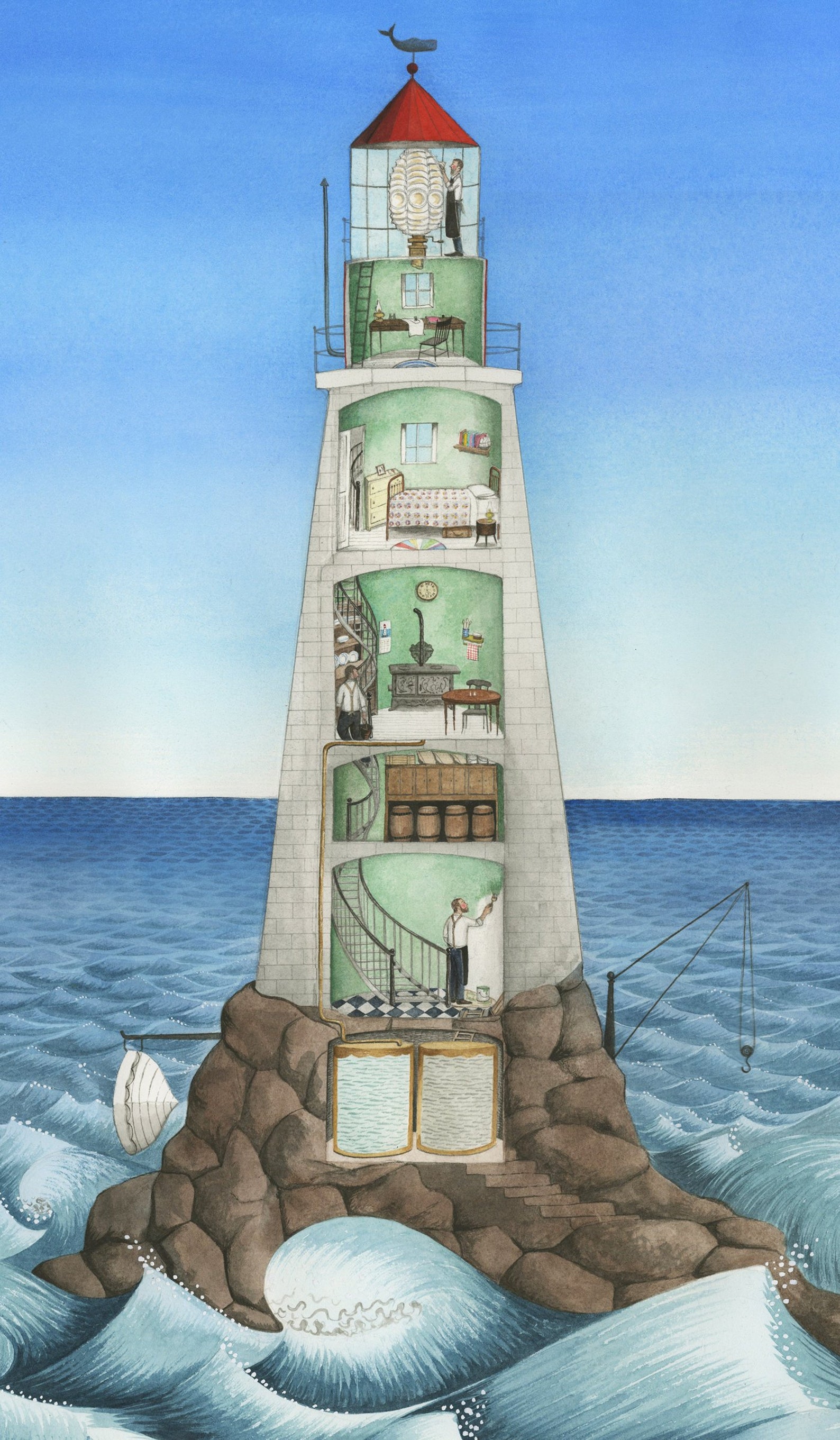 Lighthouse Cutaway - Etsy