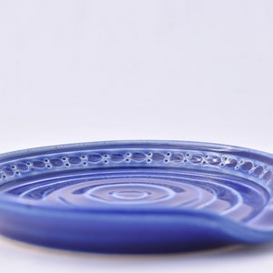 Spoon Rest in Royal Blue Stoneware Ceramic Pottery - Etsy