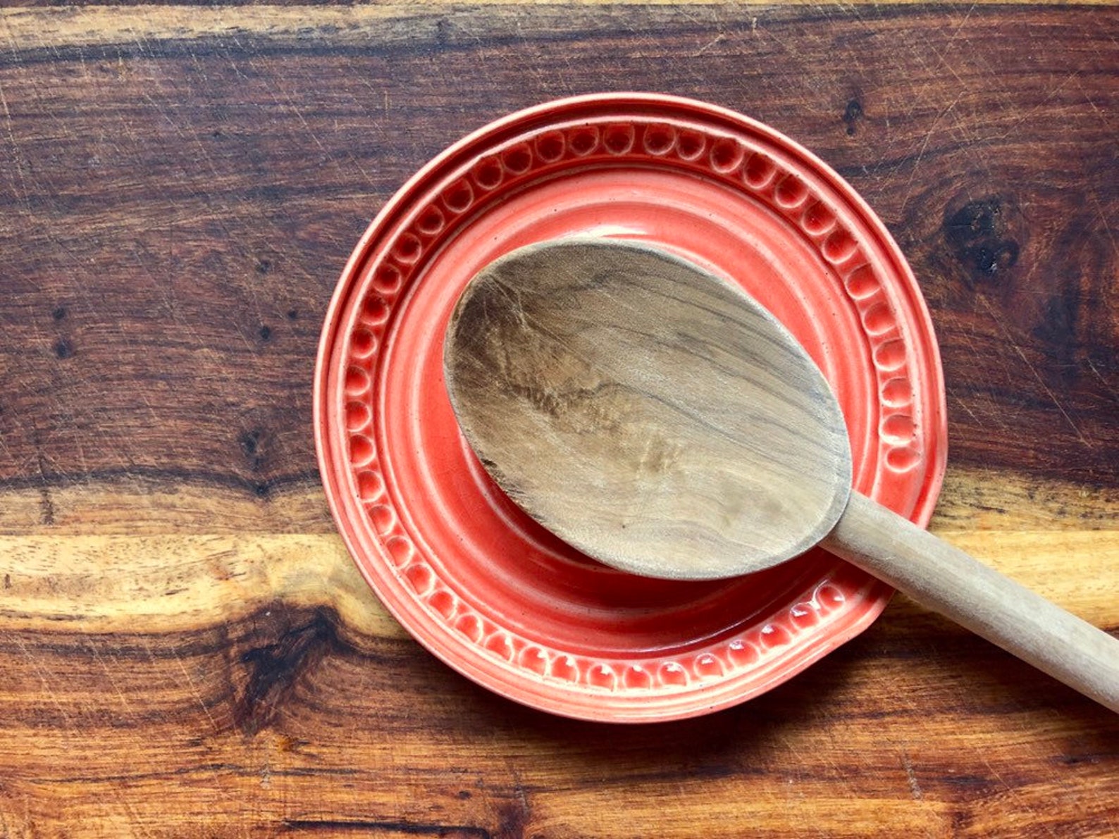 Spoon Rest in Orange - Stoneware Ceramic Pottery - Etsy