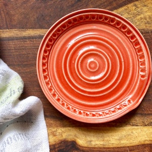 Spoon Rest in Orange - Stoneware Ceramic Pottery - Etsy