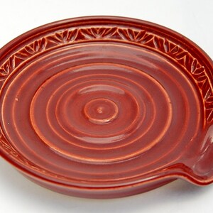 Spoon Rest in Firebrick Red - Ceramic Stoneware Pottery - Etsy