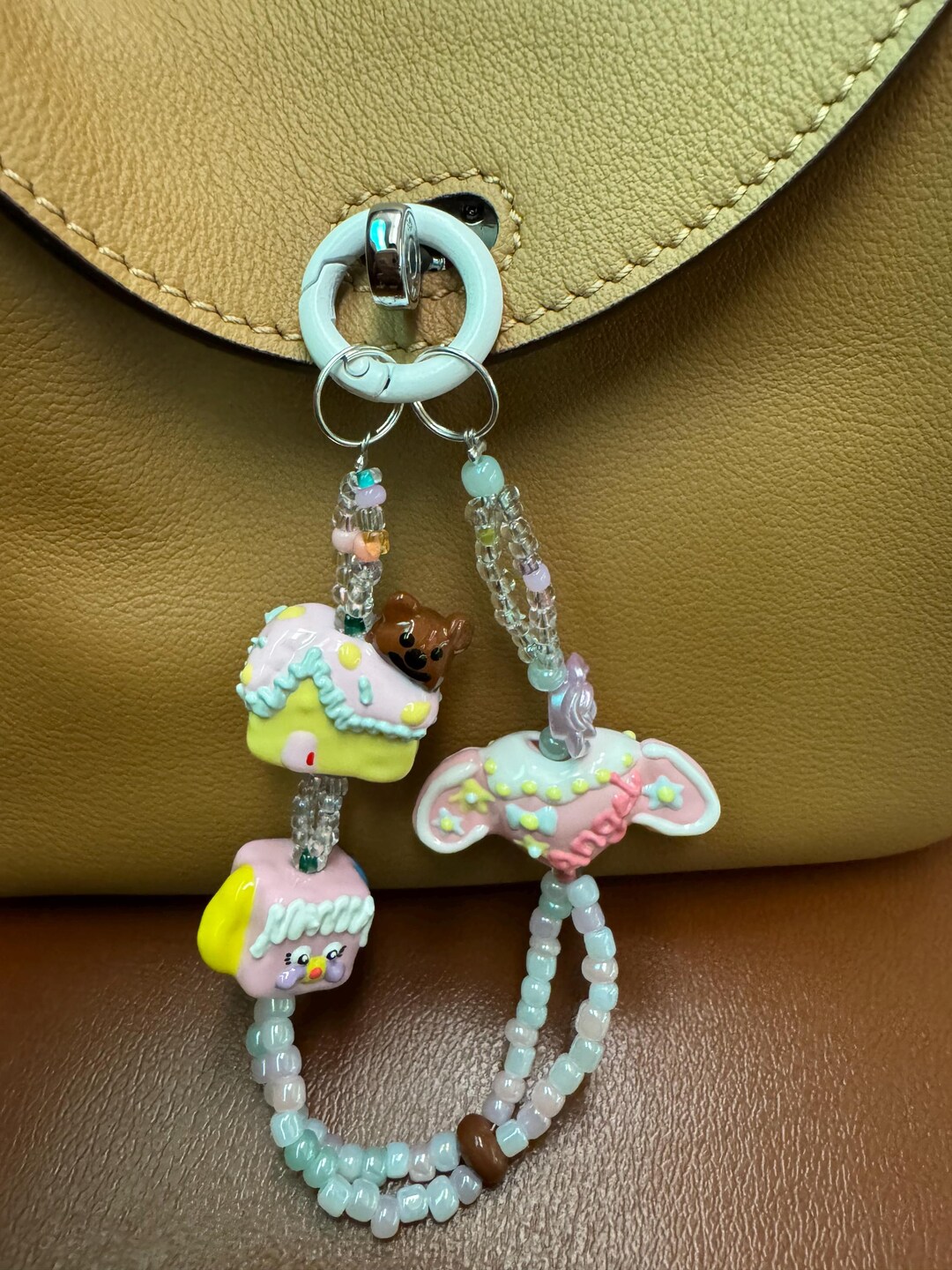 Pop Bear Mart Handmade Fancy Keychain or Phone Charm - Etsy