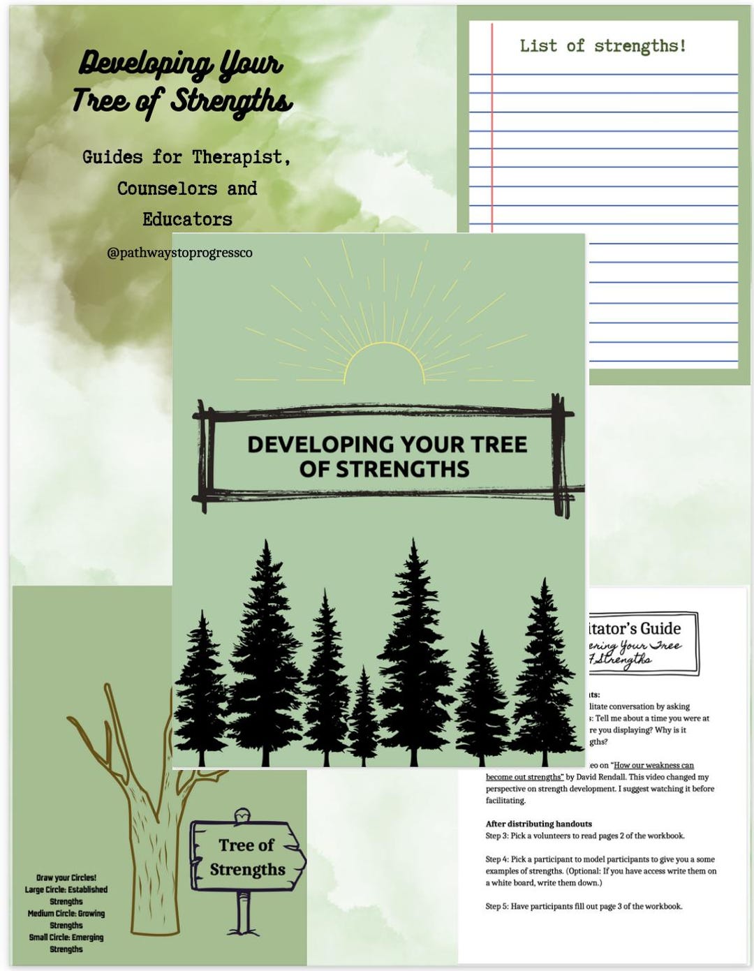 Developing Your Tree of Strengths: Guides for Therapist, Counselors ...