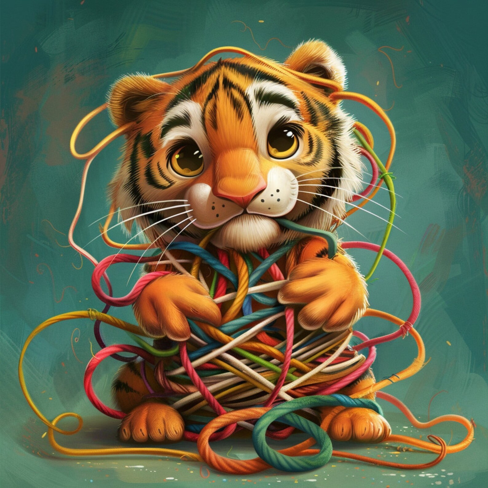 Cute Baby Tiger Yarn - Etsy