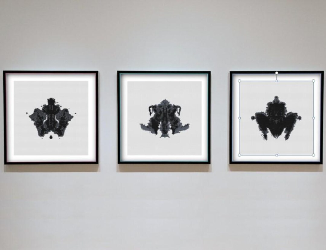 Rorschach Inkblots Cross Stitch Pattern PDF Digital Download Set of 3 ...