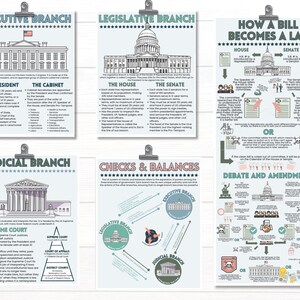 Aesthetic US Civics/government/history Poster Bundle! - Etsy