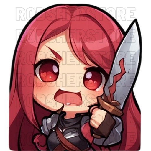 League of Legends Katarina, Emotes. Stickers Anime Style Twitch ...