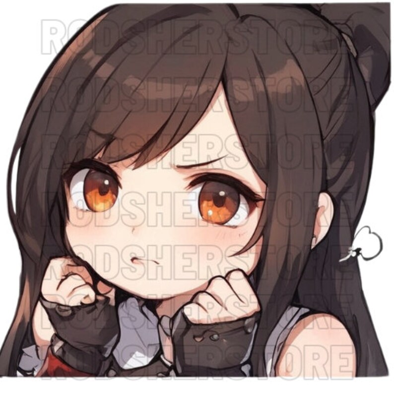 Tifa Final Fantasy VII, Emotes. Stickers - Anime Style - Twitch ...