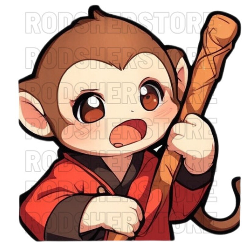 Wookong Black Myth, Emotes. Stickers - Cute Anime Style - Twitch ...
