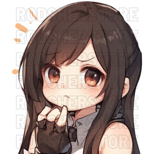 Tifa Final Fantasy VII, Emotes. Stickers - Anime Style - Twitch ...