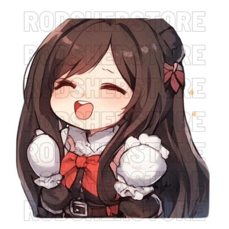 Tifa Final Fantasy VII, Emotes. Stickers Anime Style Twitch, Youtube ...