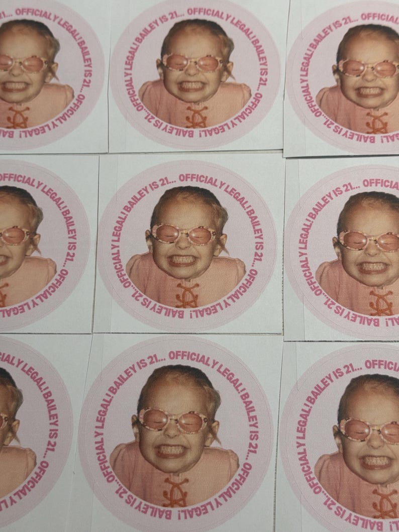 DIGITAL— STICKER DESIGN, 21st Birthdays, Graduation, Celebrations - Etsy