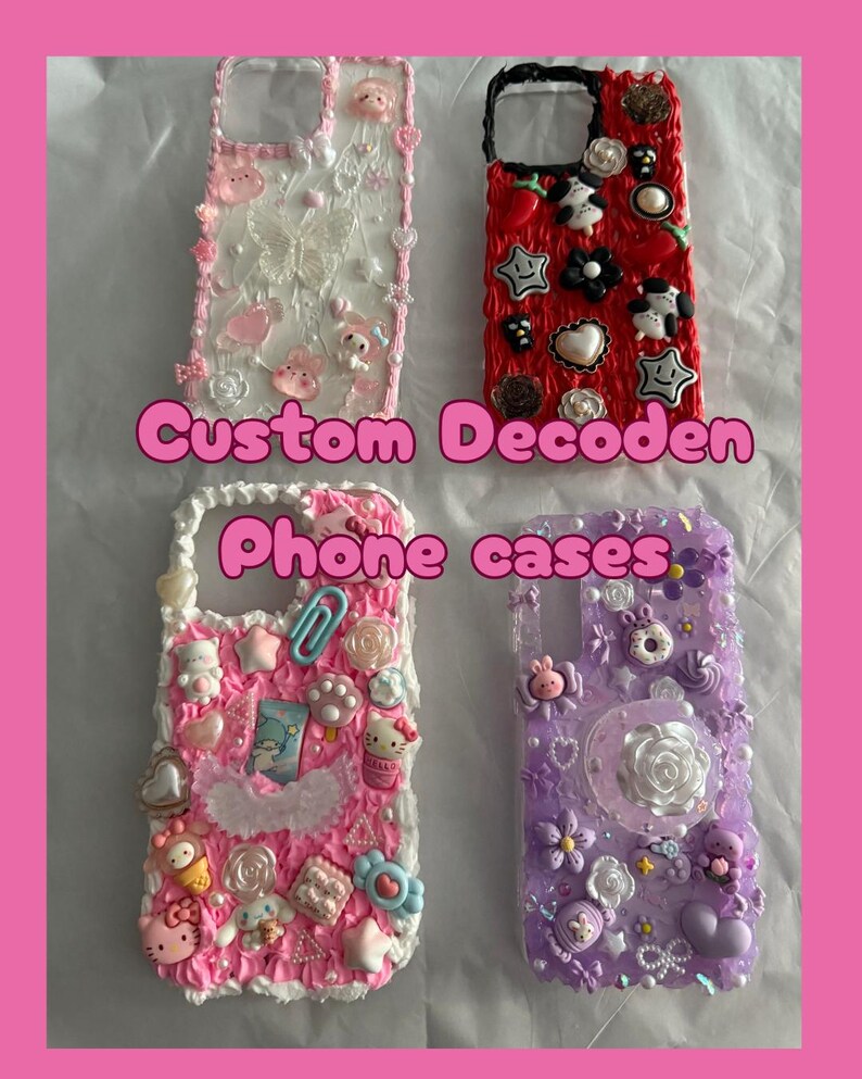 Decoden iPhone Case, Fake Frosted Cake Phone Case, Kawaii Phone Case ...