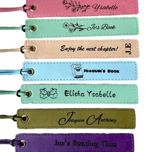 Personalised Leather Bookmarks,customised Bookmark, Kid's Bookmark ...