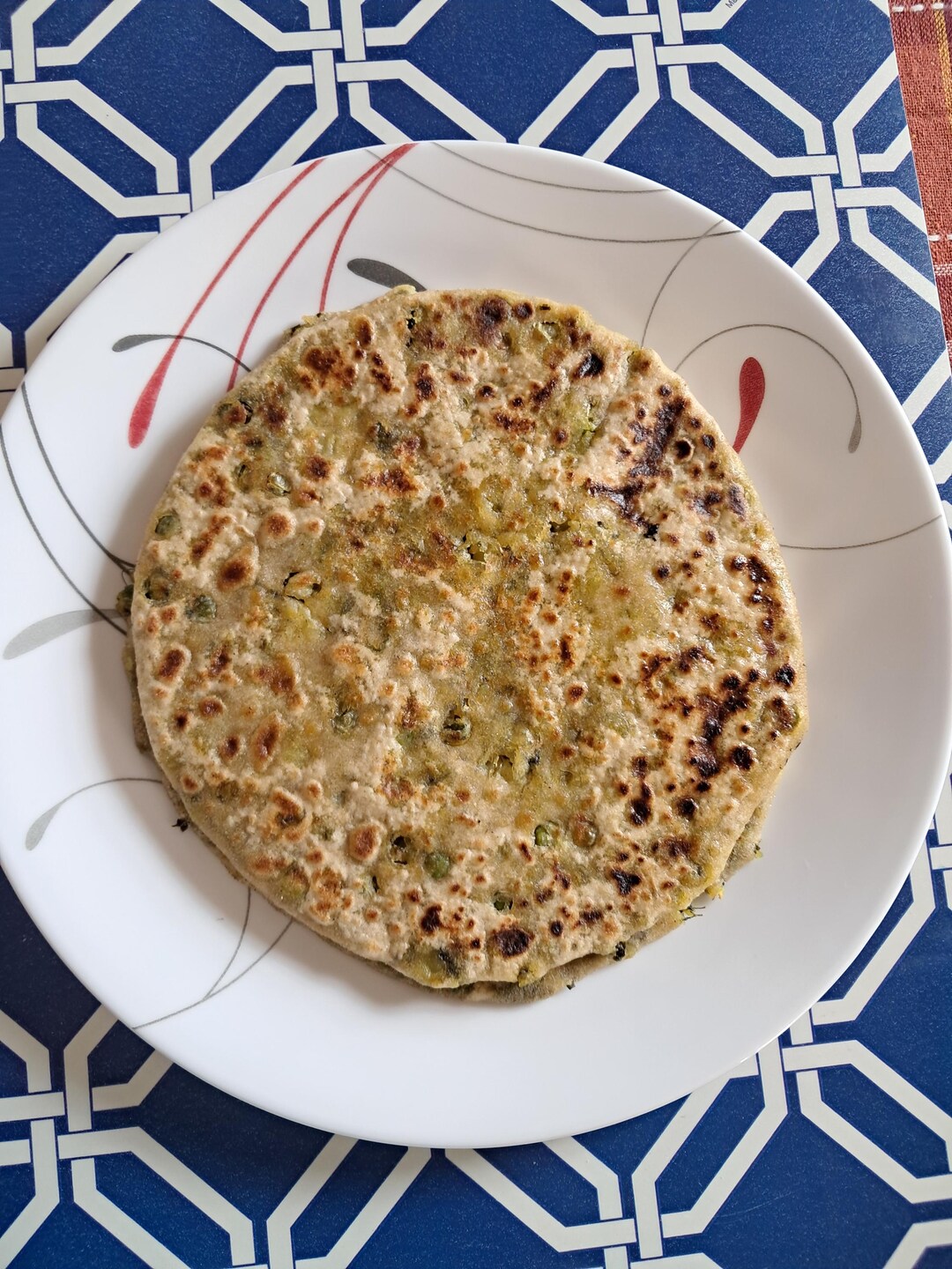 Handmade Aloo Methi Paratha | Fenugreek & Sweet Pea Stuffed Flatbread ...