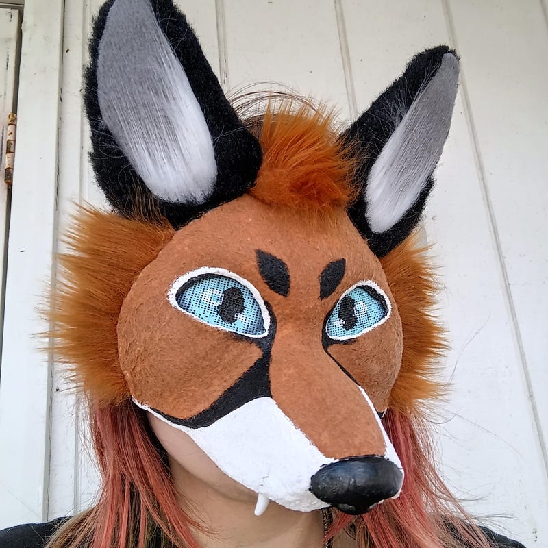 Red Fox Therian Mask - Etsy