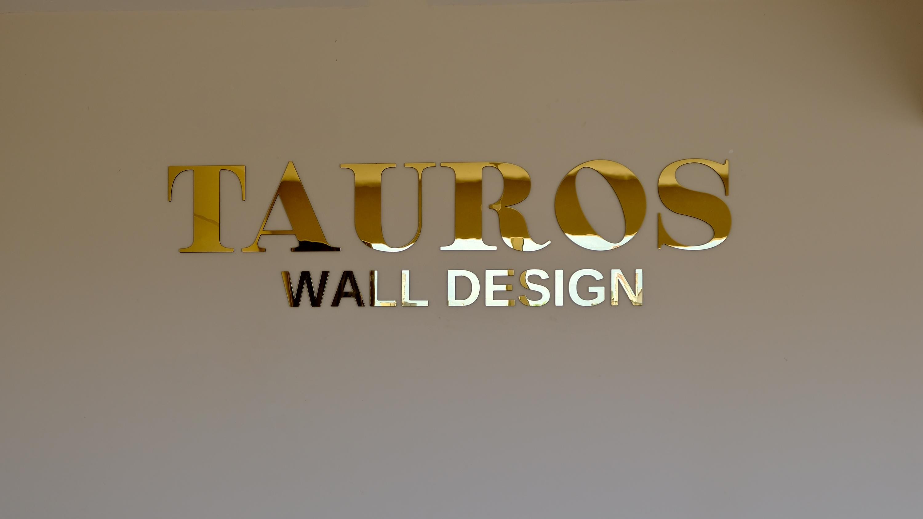 Gold Acrylic Business Logo & Sign – Laser Cut Plexiglass Wall Decor ...